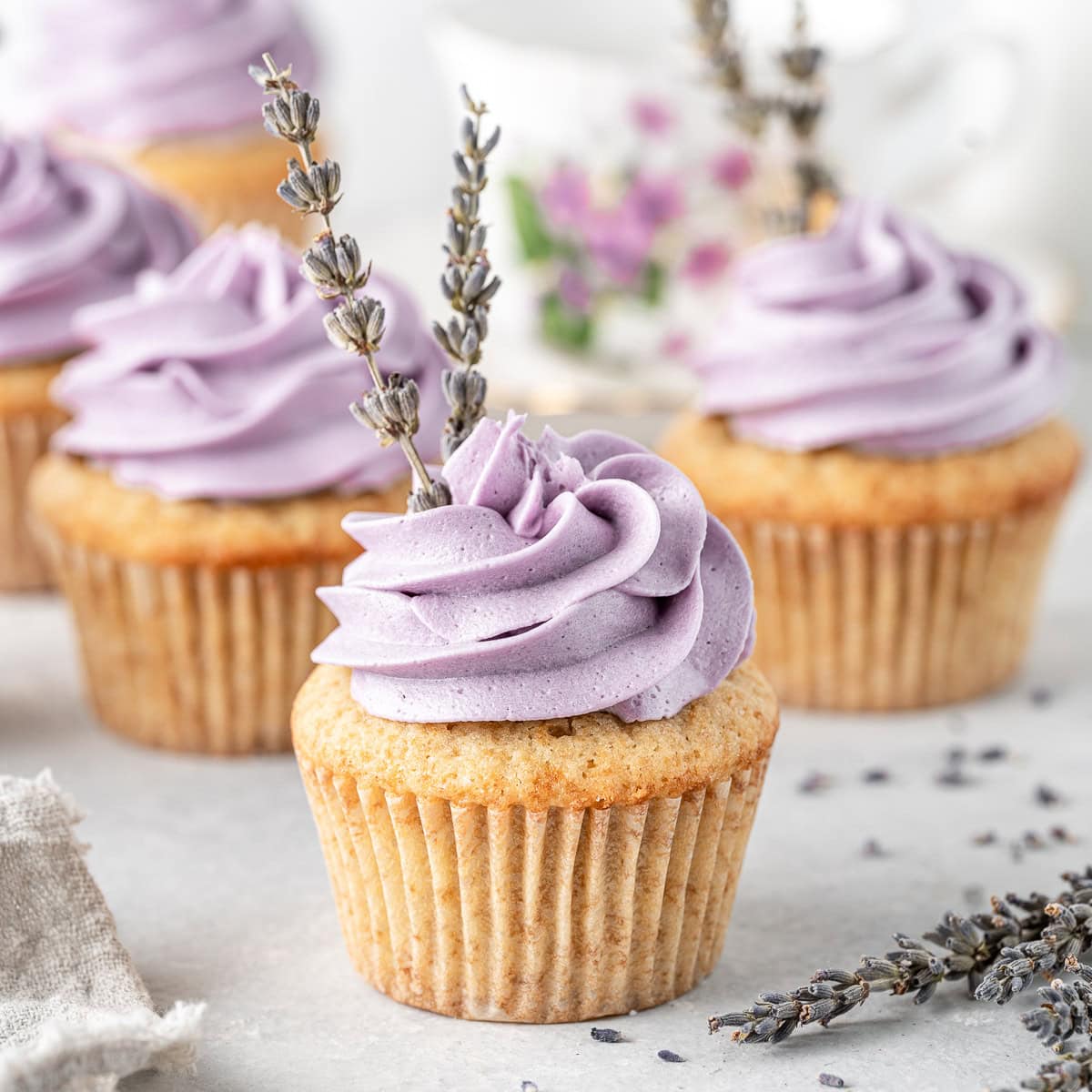 Purple And Silver Cupcakes