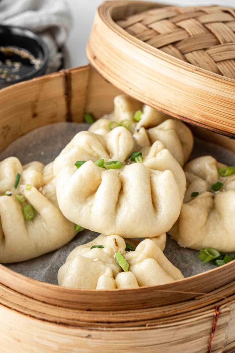 Steamed Mushroom Buns - Eight Forest Lane