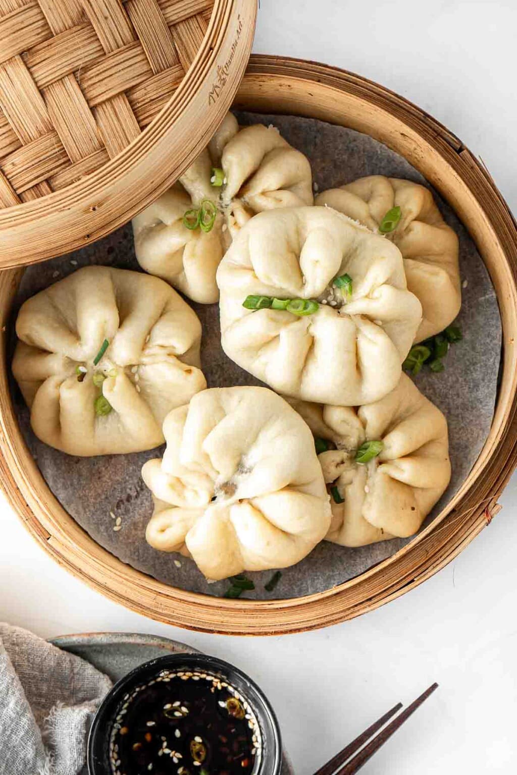Steamed Mushroom Buns - Eight Forest Lane