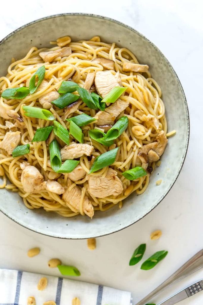 Charlie Chan Pasta: A Filipino Spaghetti - Eight Forest Lane