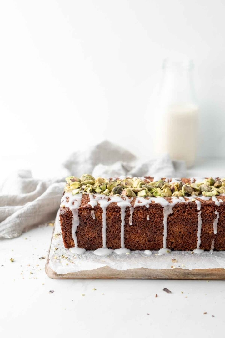 Pistachio Cardamom and Lemon Loaf Cake - Eight Forest Lane