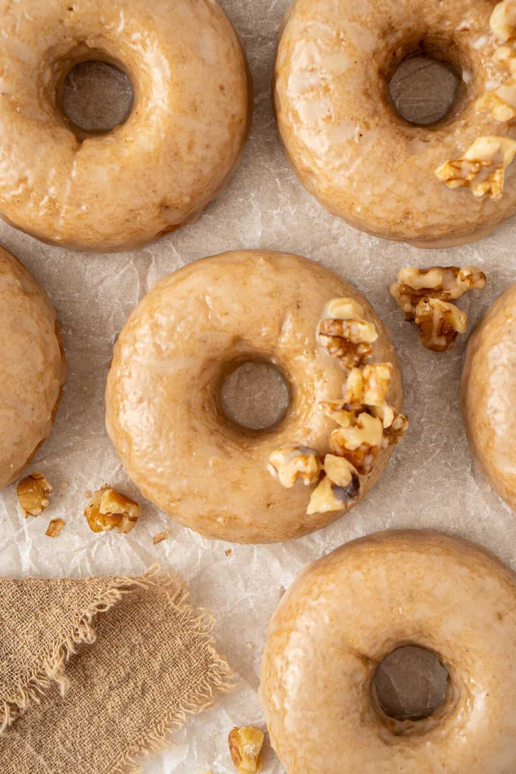Vegan Maple Glazed Doughnuts - Eight Forest Lane