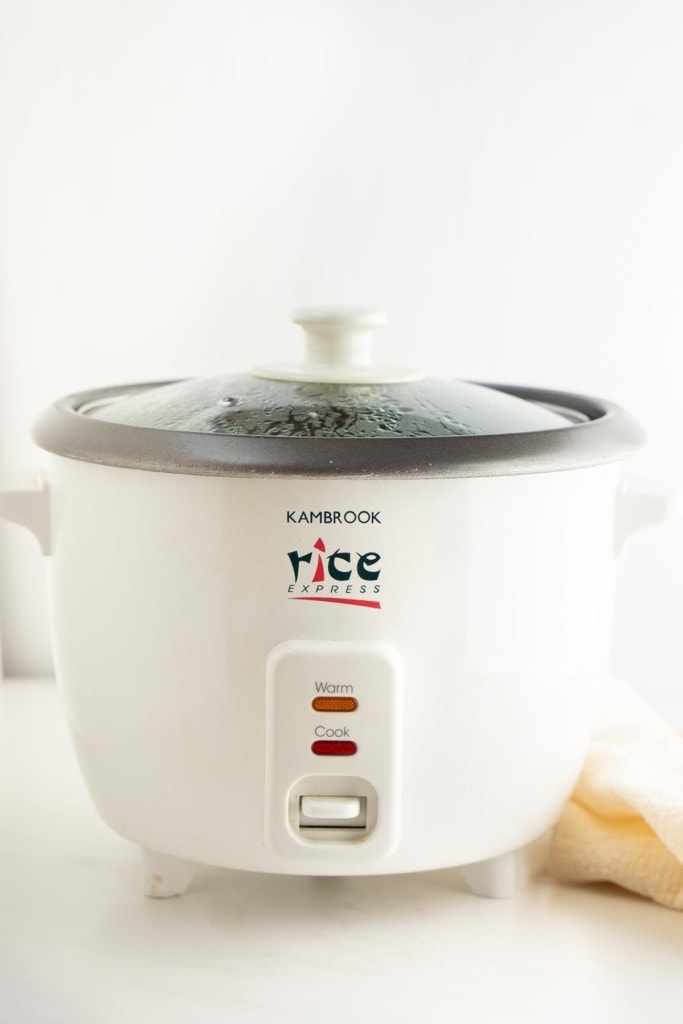 Easy Rice Cooker Turmeric Rice - Eight Forest Lane