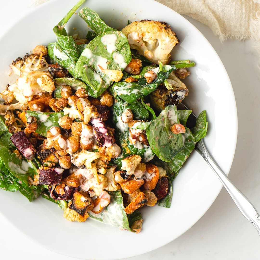 Roasted Vegetable Salad - Eight Forest Lane