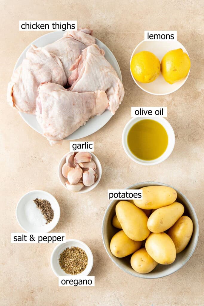 Lemon and Garlic Chicken Tray Bake - Eight Forest Lane