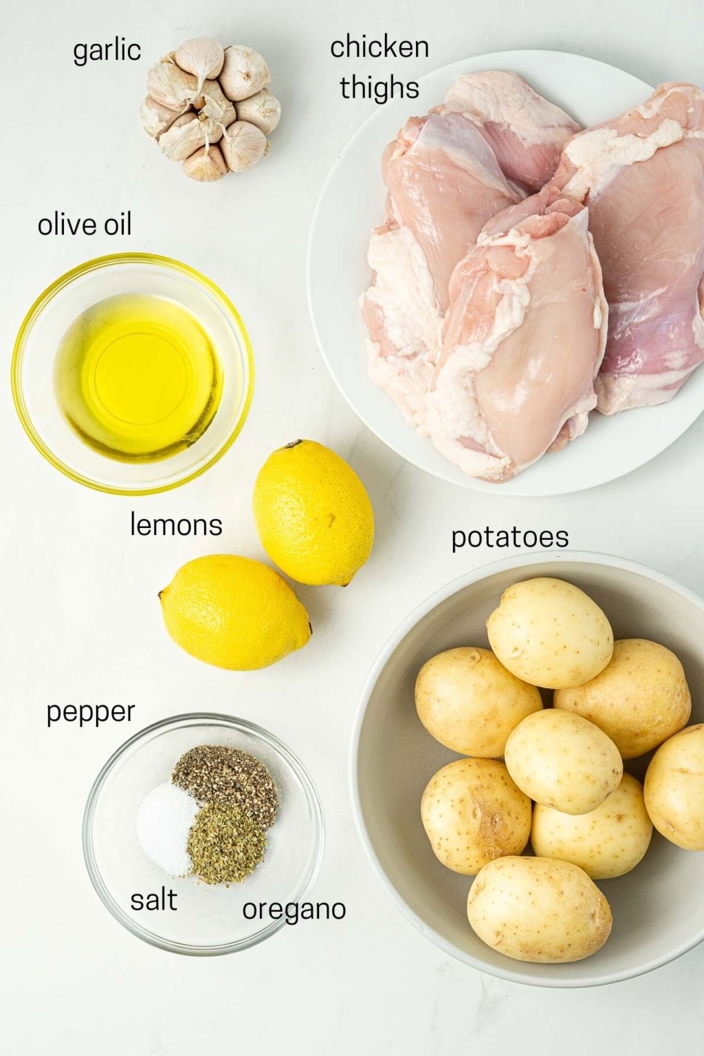 Lemon and Garlic Chicken Tray Bake - Eight Forest Lane