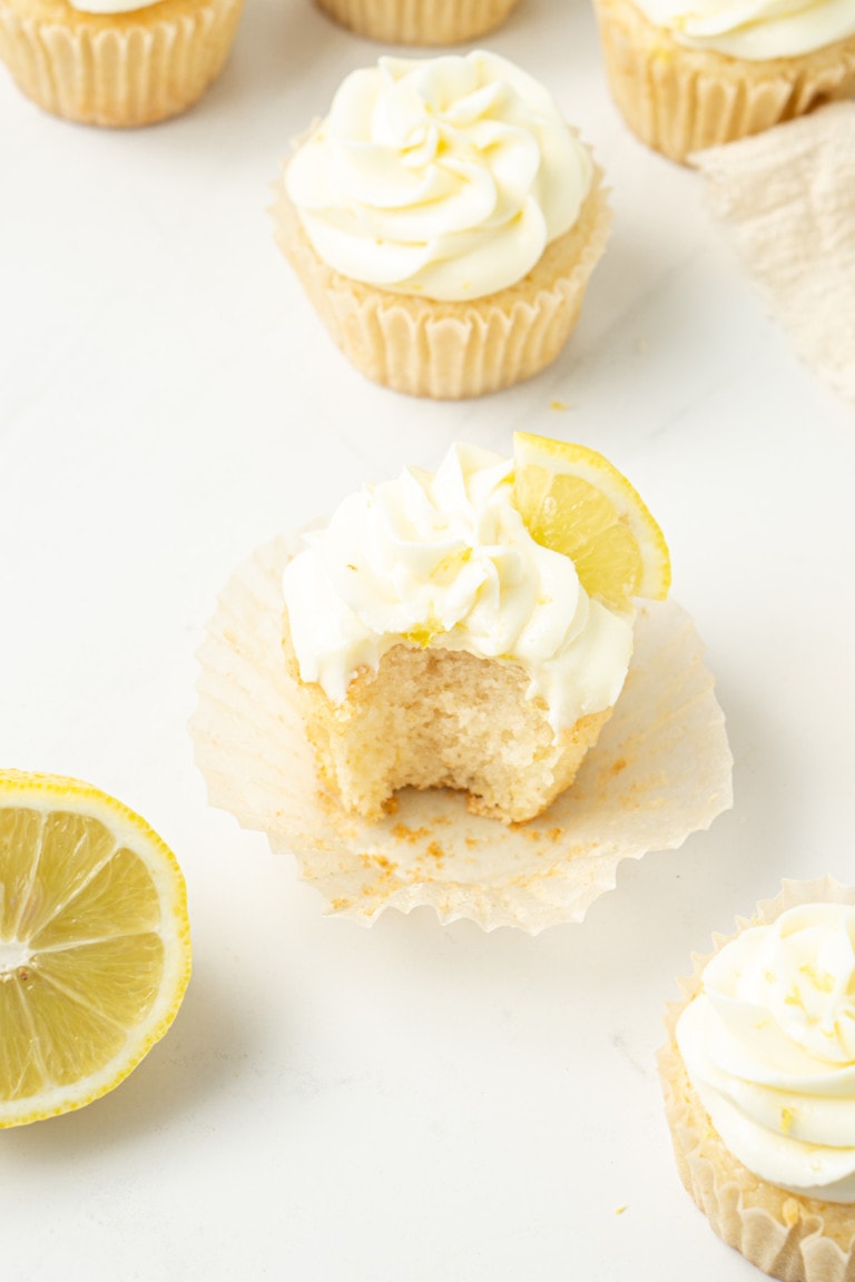 Vegan Lemon Cupcakes - Eight Forest Lane