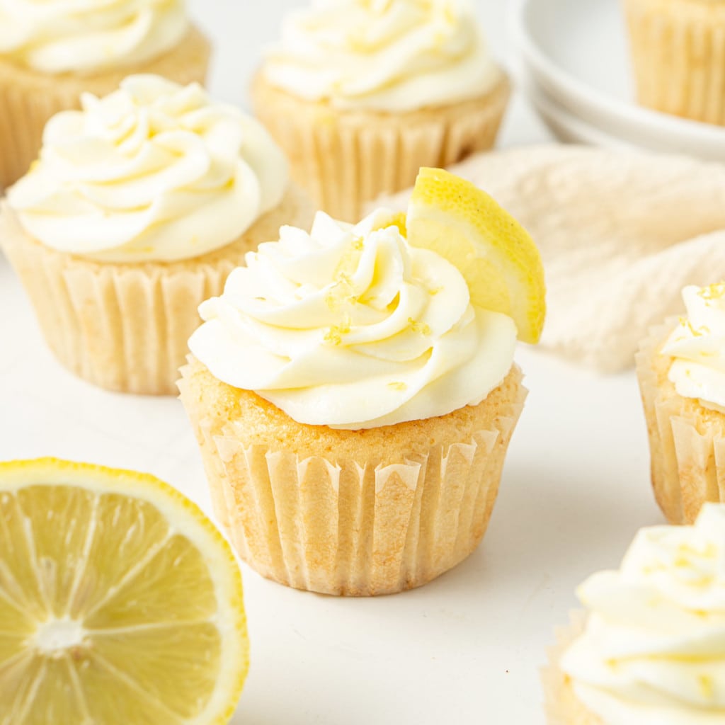 Vegan Lemon Cupcakes - Eight Forest Lane