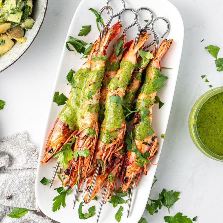 Grilled Prawns - Eight Forest Lane