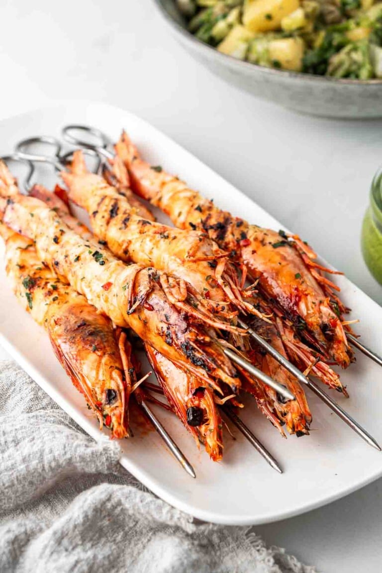 Grilled Prawns - Eight Forest Lane