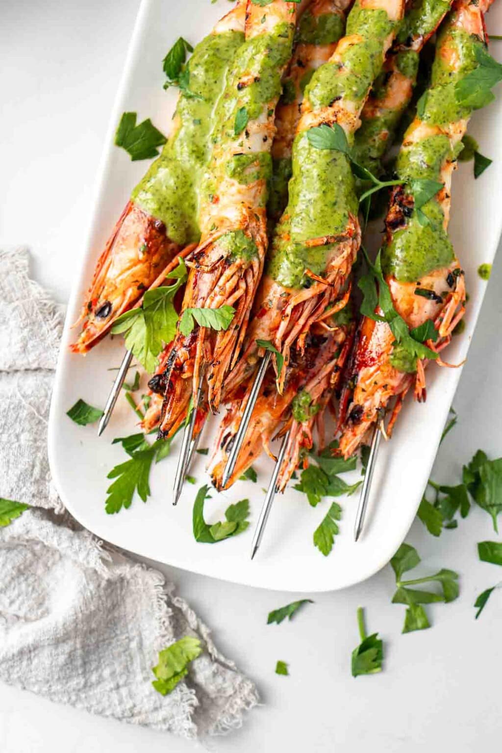 Grilled Prawns - Eight Forest Lane