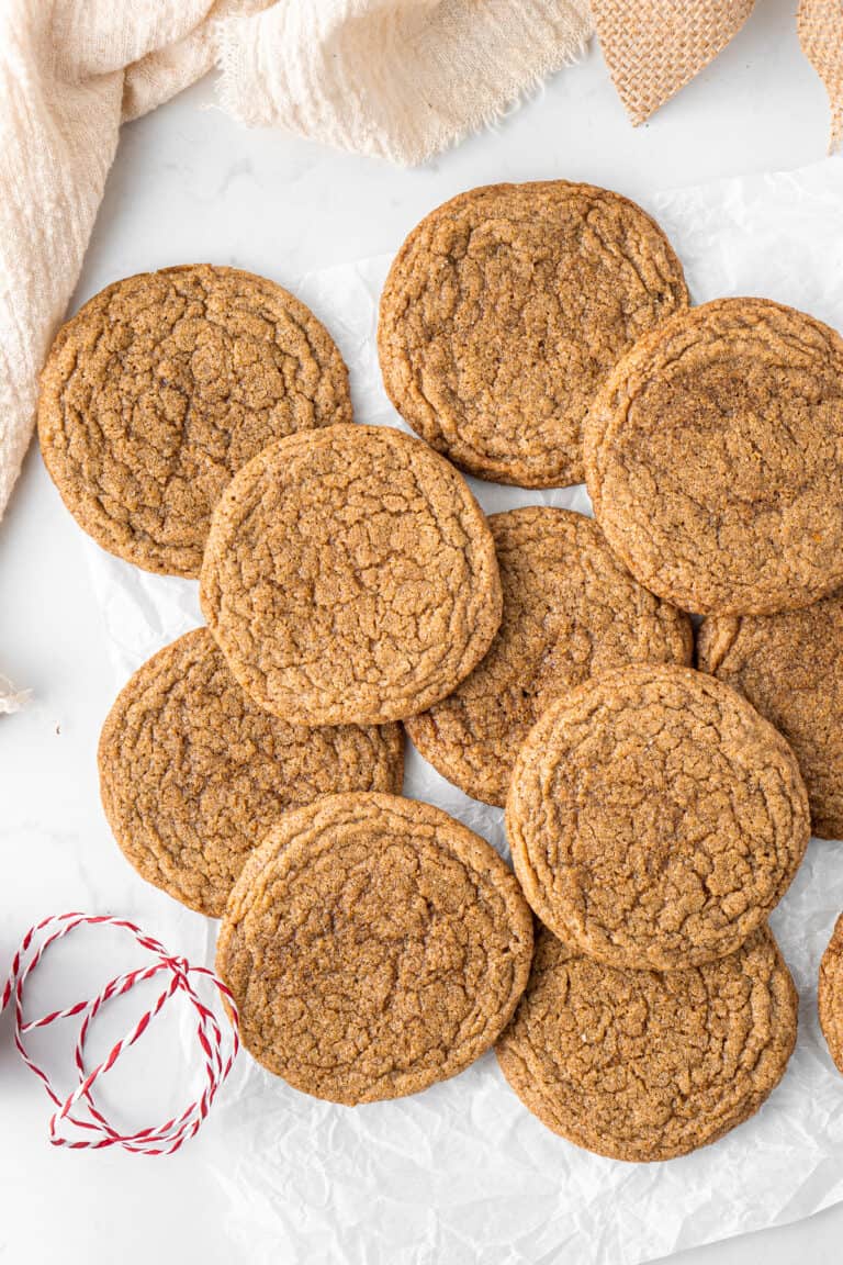 Classic Ginger Snap Biscuits - Eight Forest Lane