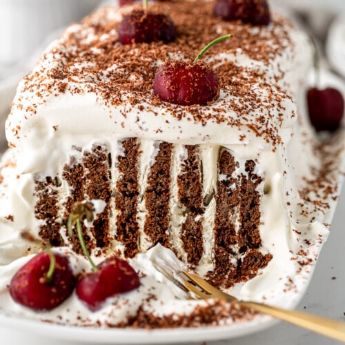 Vegan Choc Ripple Cake - Eight Forest Lane