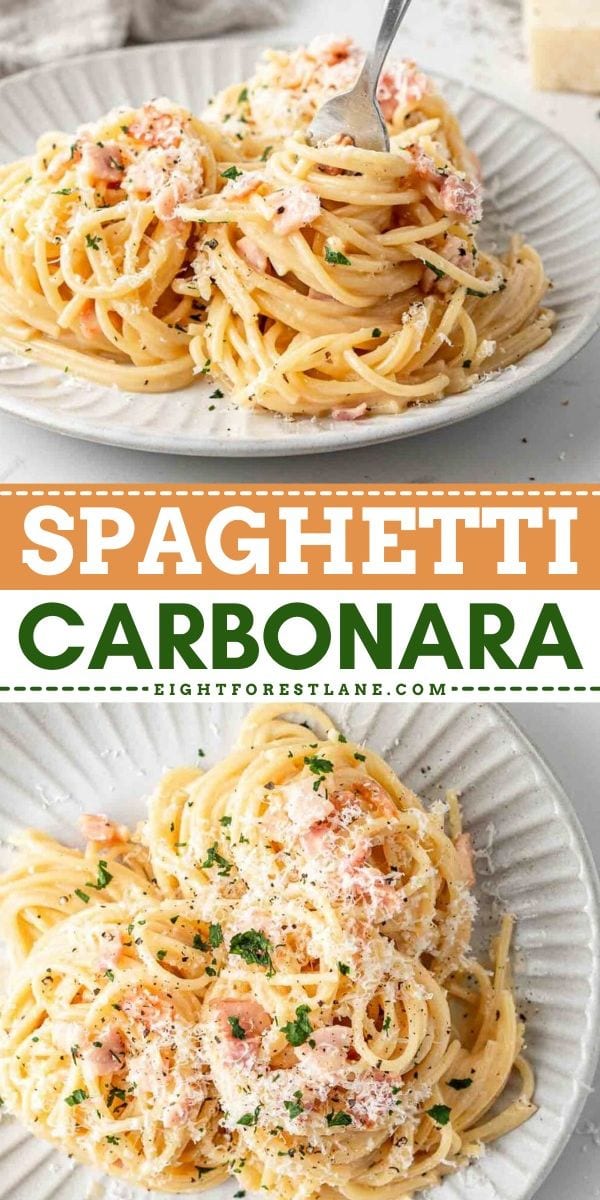 Spaghetti Carbonara - Eight Forest Lane