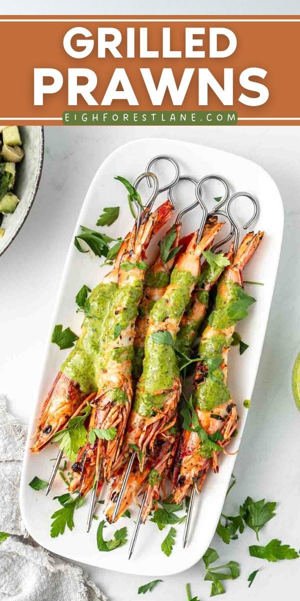 Grilled Prawns - Eight Forest Lane