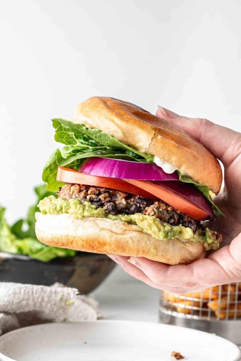 Vegan Black Bean Burgers - Eight Forest Lane