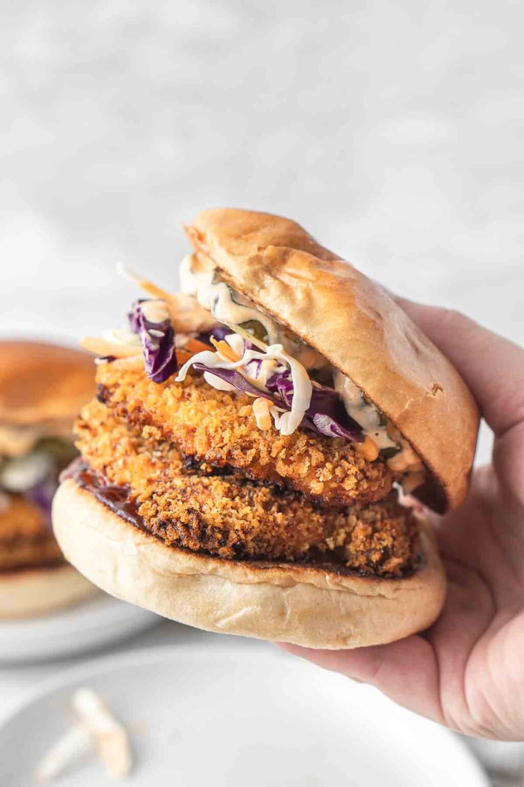 Spicy Chicken Burgers - Eight Forest Lane