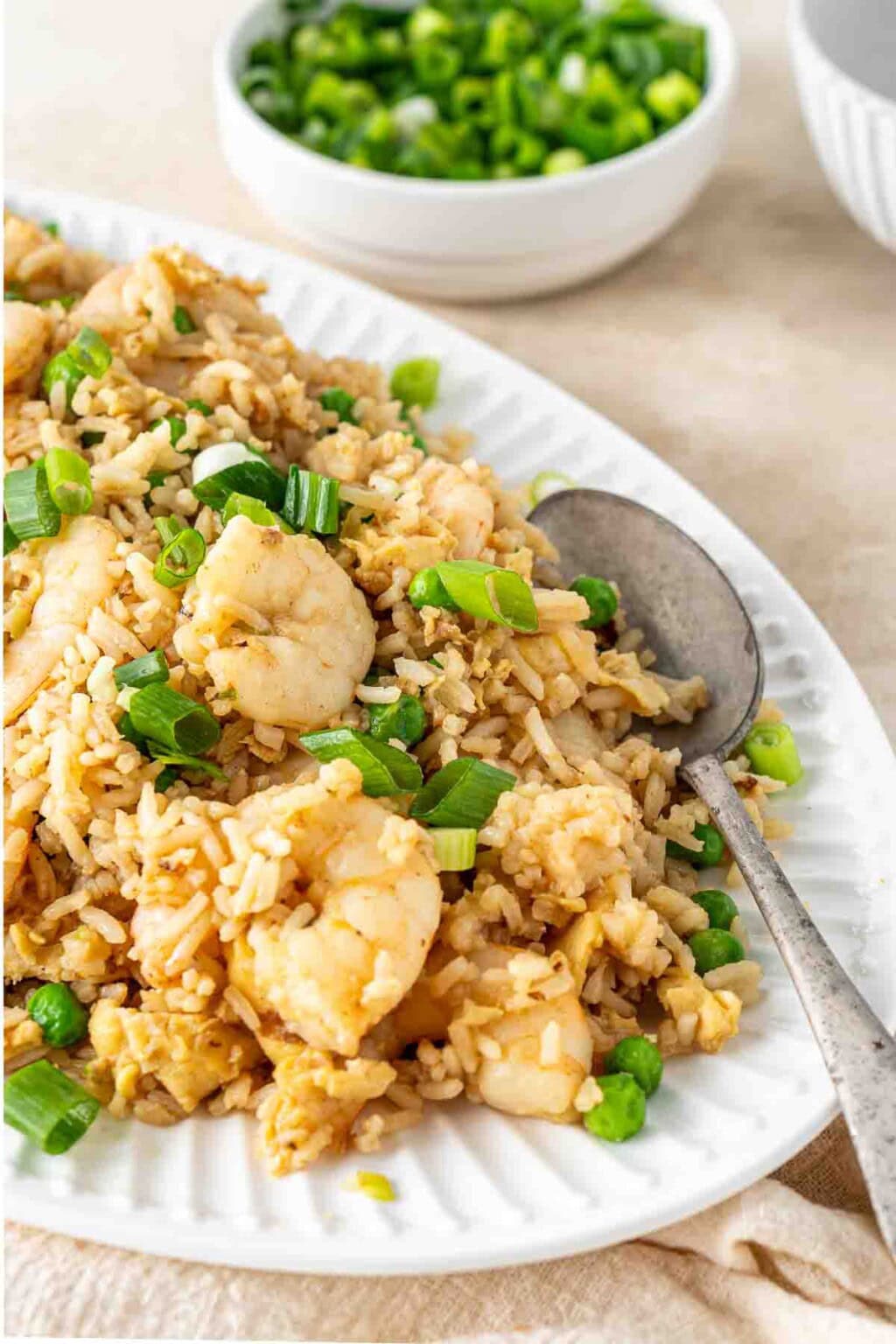 Egg Fried Rice with Prawns - Eight Forest Lane