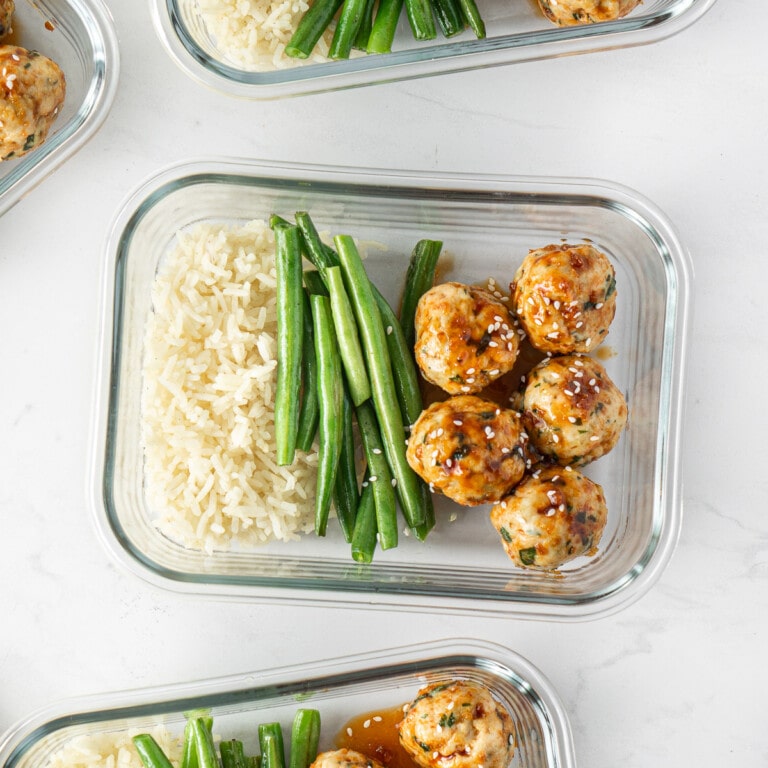 Turkey Meatball Meal Prep - Eight Forest Lane
