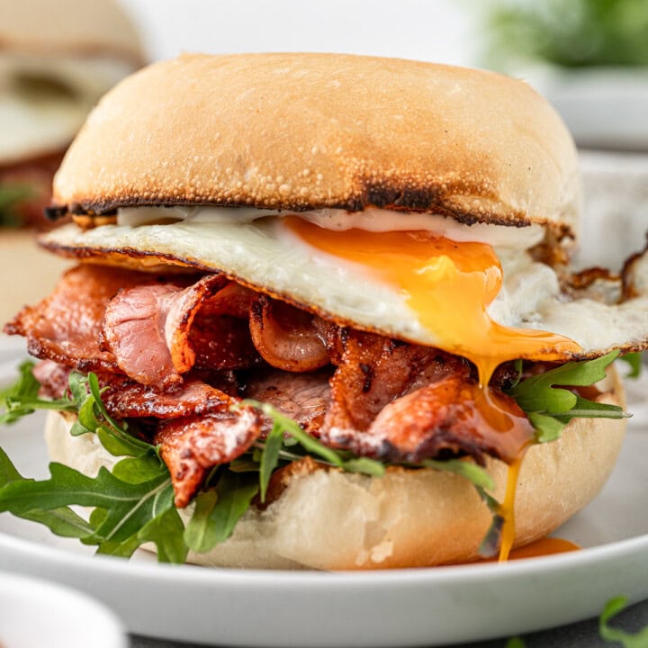 Bacon and Egg Rolls - Eight Forest Lane