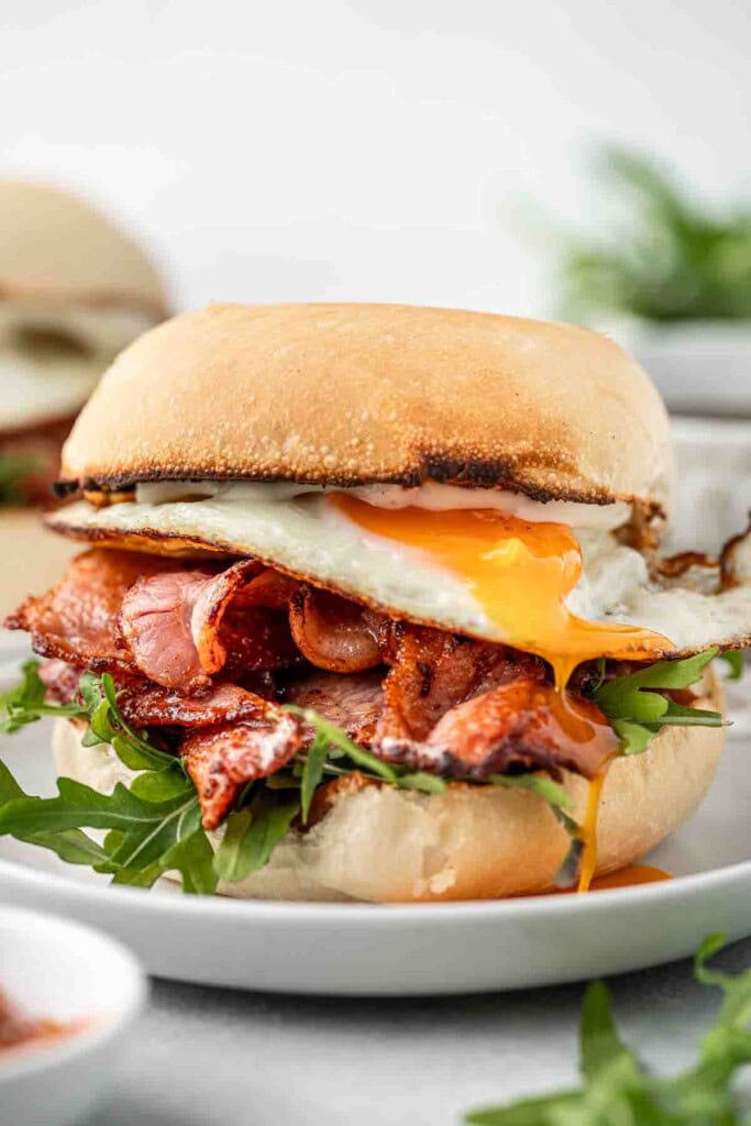 Bacon and Egg Rolls - Eight Forest Lane