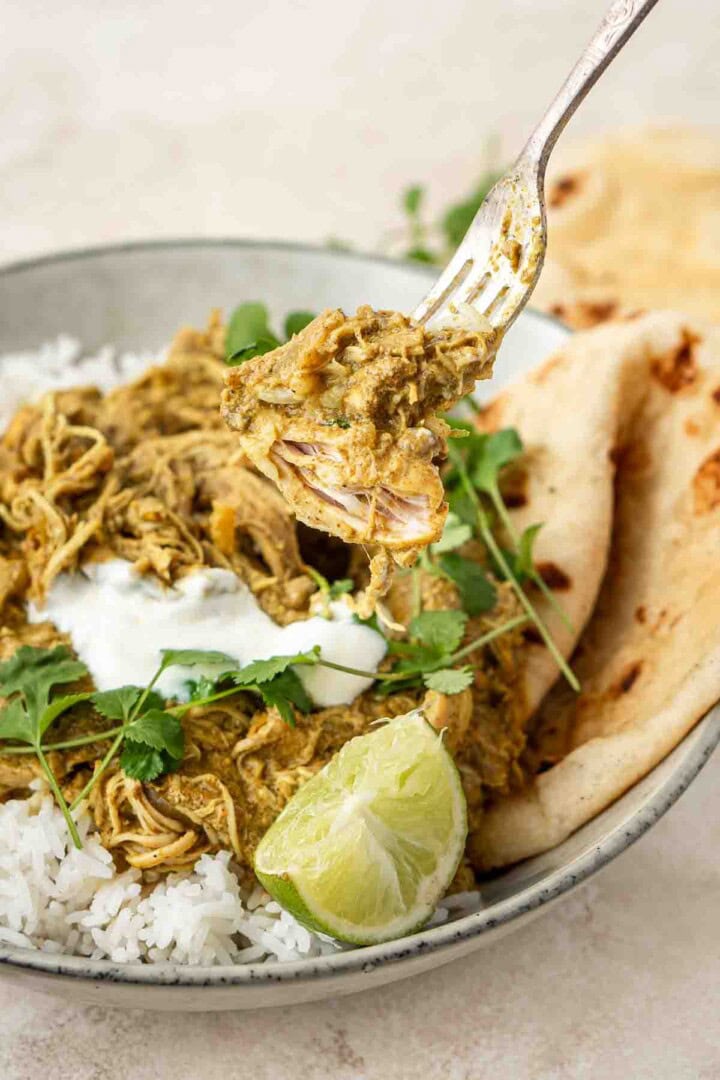 Slow Cooker Coconut Chicken Curry - Eight Forest Lane