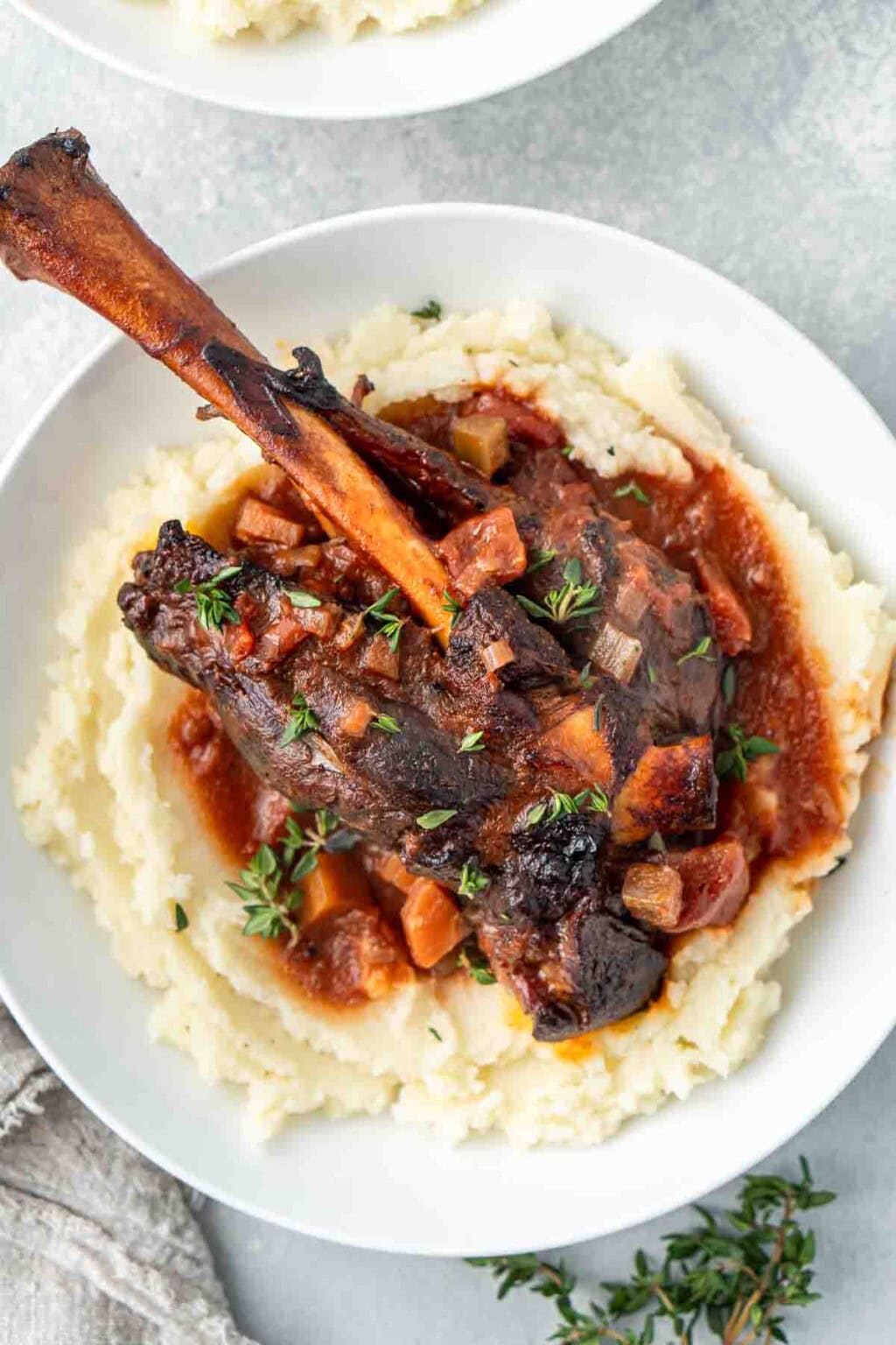 Red Wine Braised Lamb Shanks - Eight Forest Lane