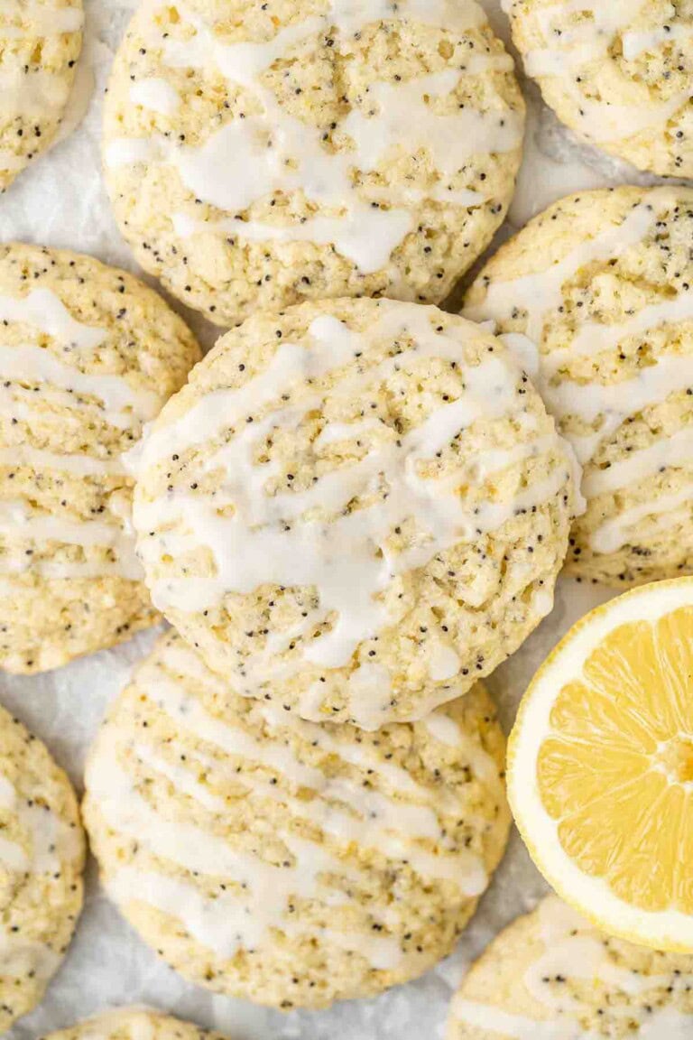 Vegan Lemon Poppy Seed Cookies - Eight Forest Lane