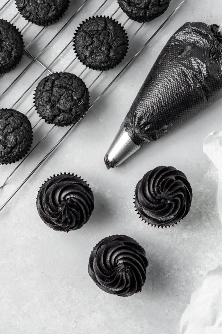 Black Cocoa Buttercream - Eight Forest Lane