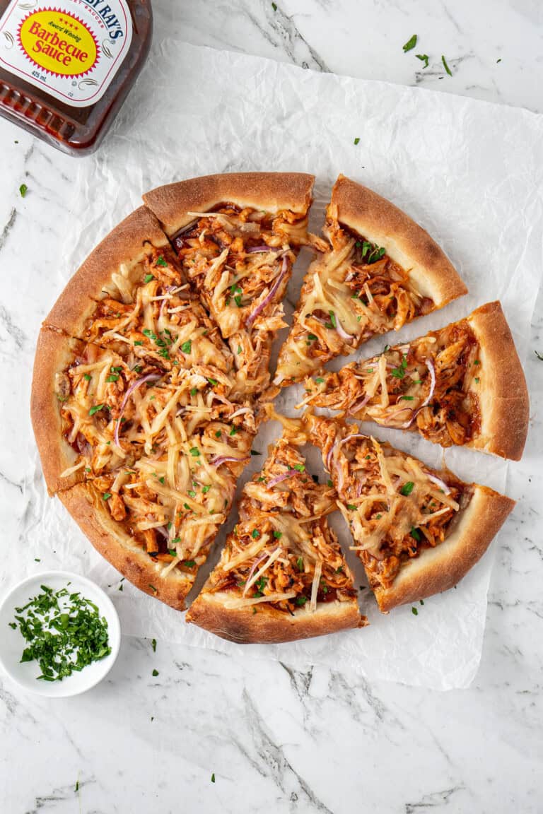 Easy BBQ Chicken Pizza - Eight Forest Lane