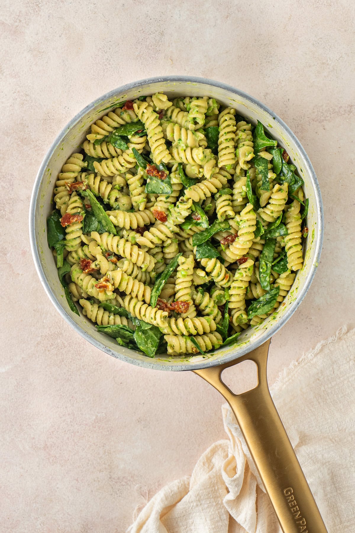 Pea Pesto Pasta (High Protein + Vegan) - Eight Forest Lane