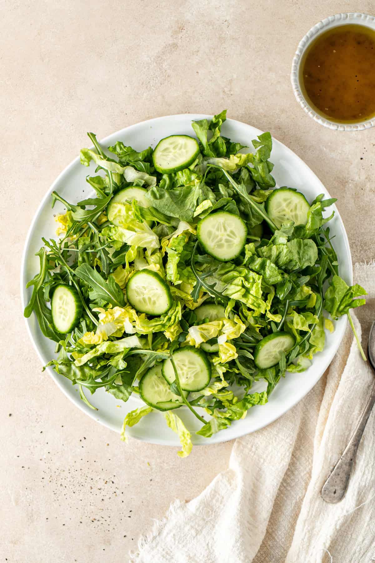 10 Minute Simple Side Salad - Eight Forest Lane