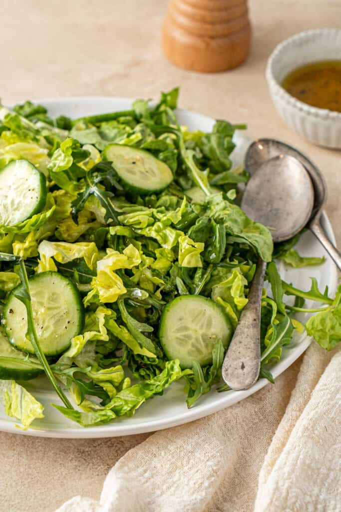 10 Minute Simple Side Salad - Eight Forest Lane