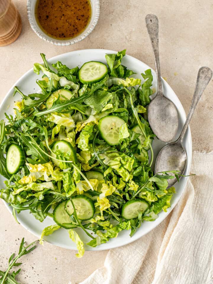 10 Minute Simple Side Salad - Eight Forest Lane