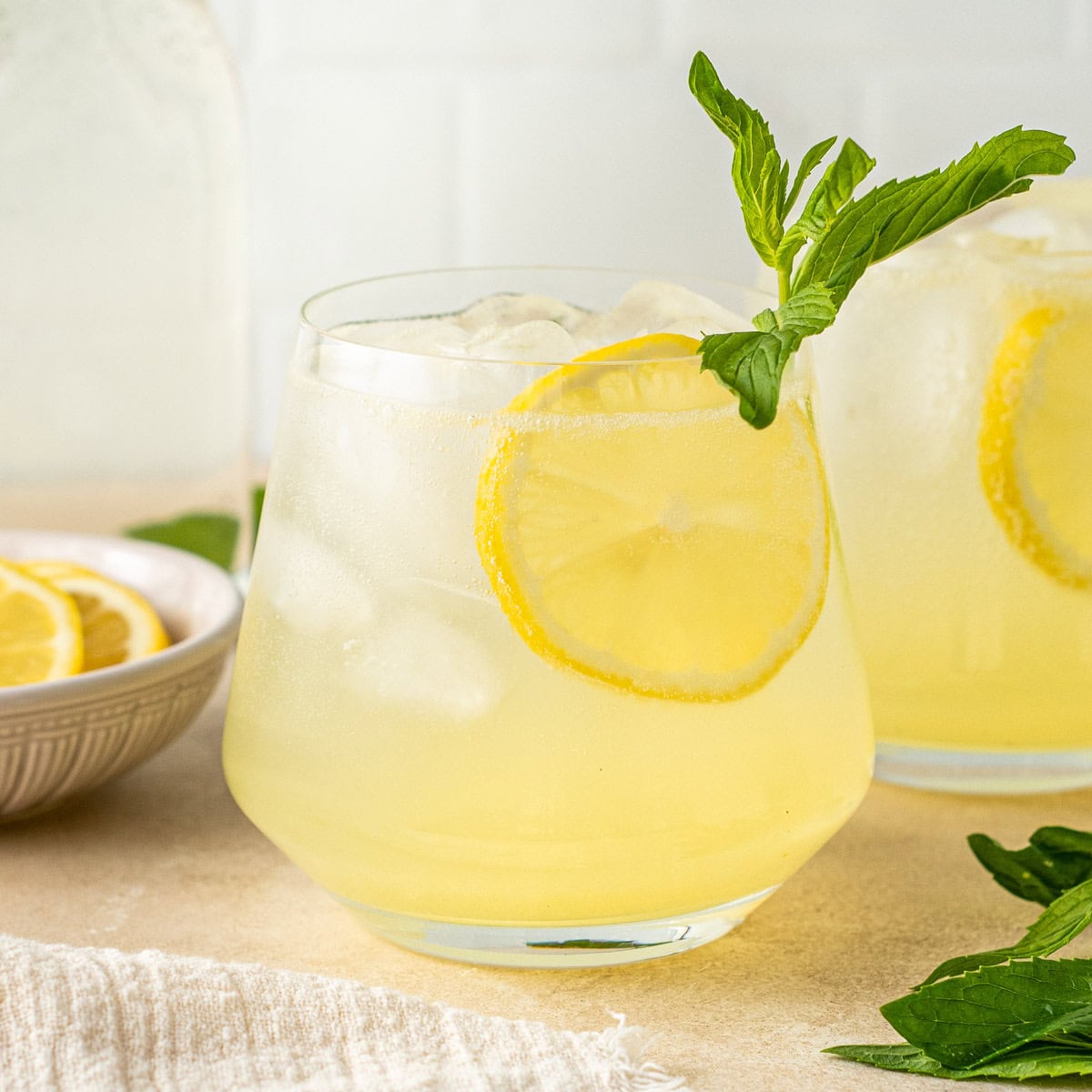 Lemon Spritz Mocktail - Eight Forest Lane
