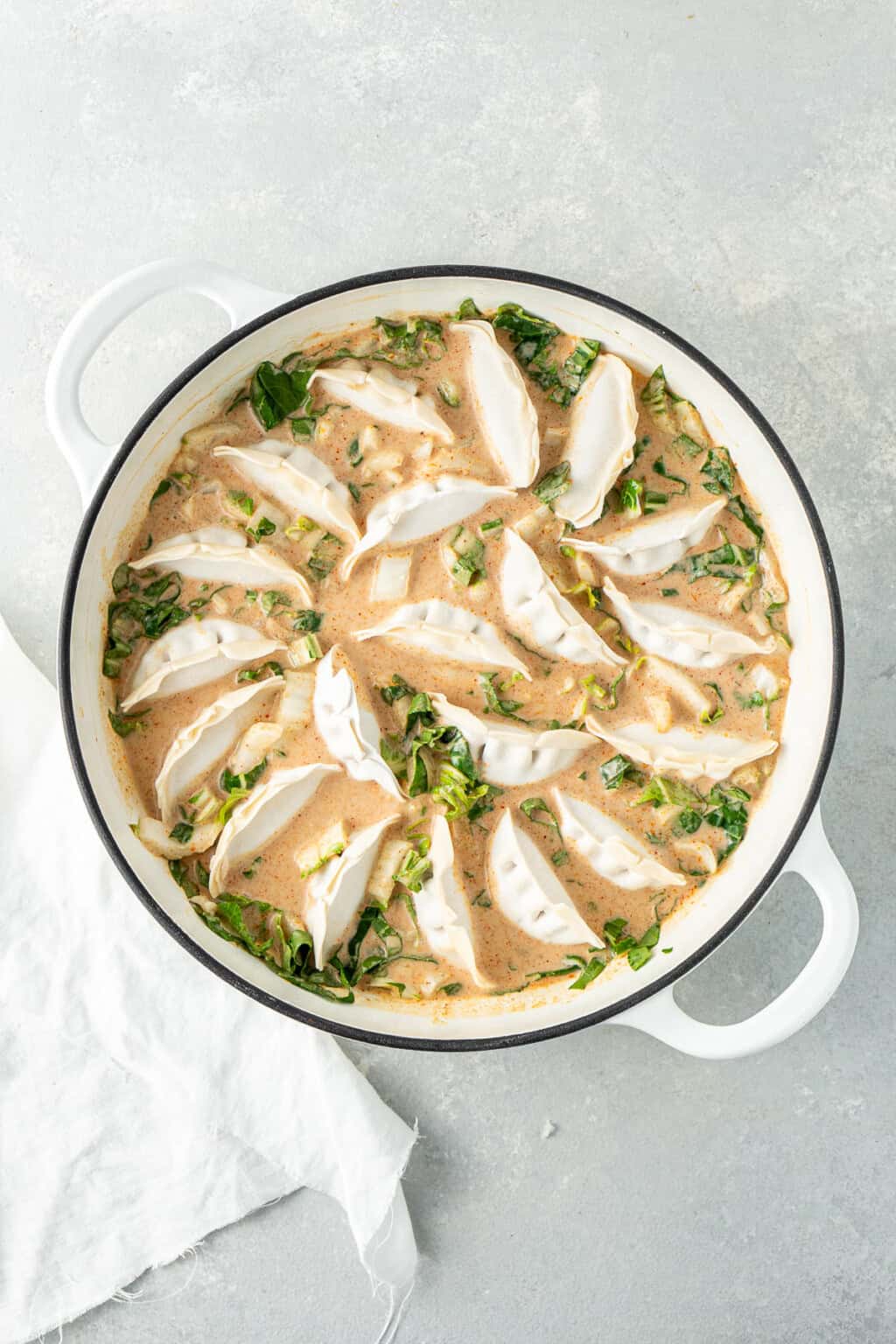 One Pan Dumpling Bake - Eight Forest Lane