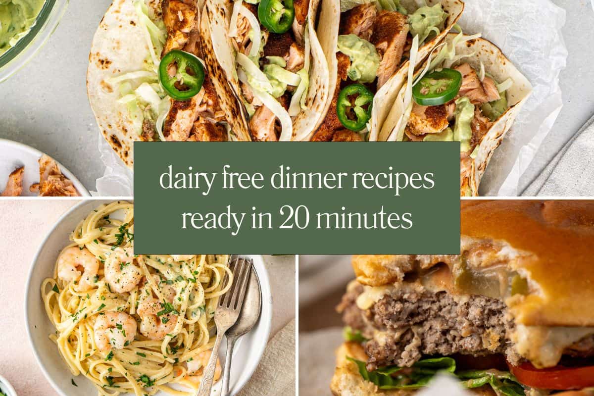 26 Dairy Free Dinners You Can Make in 20 Minutes or Less!