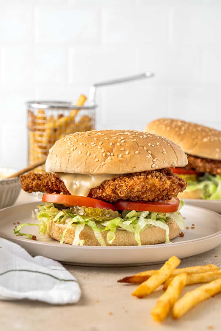 Chicken Schnitzel Burgers - Eight Forest Lane