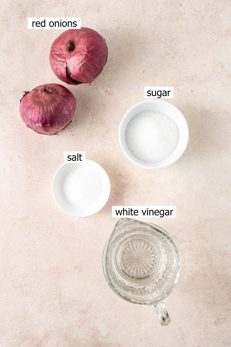Easy Pickled Red Onions - Eight Forest Lane