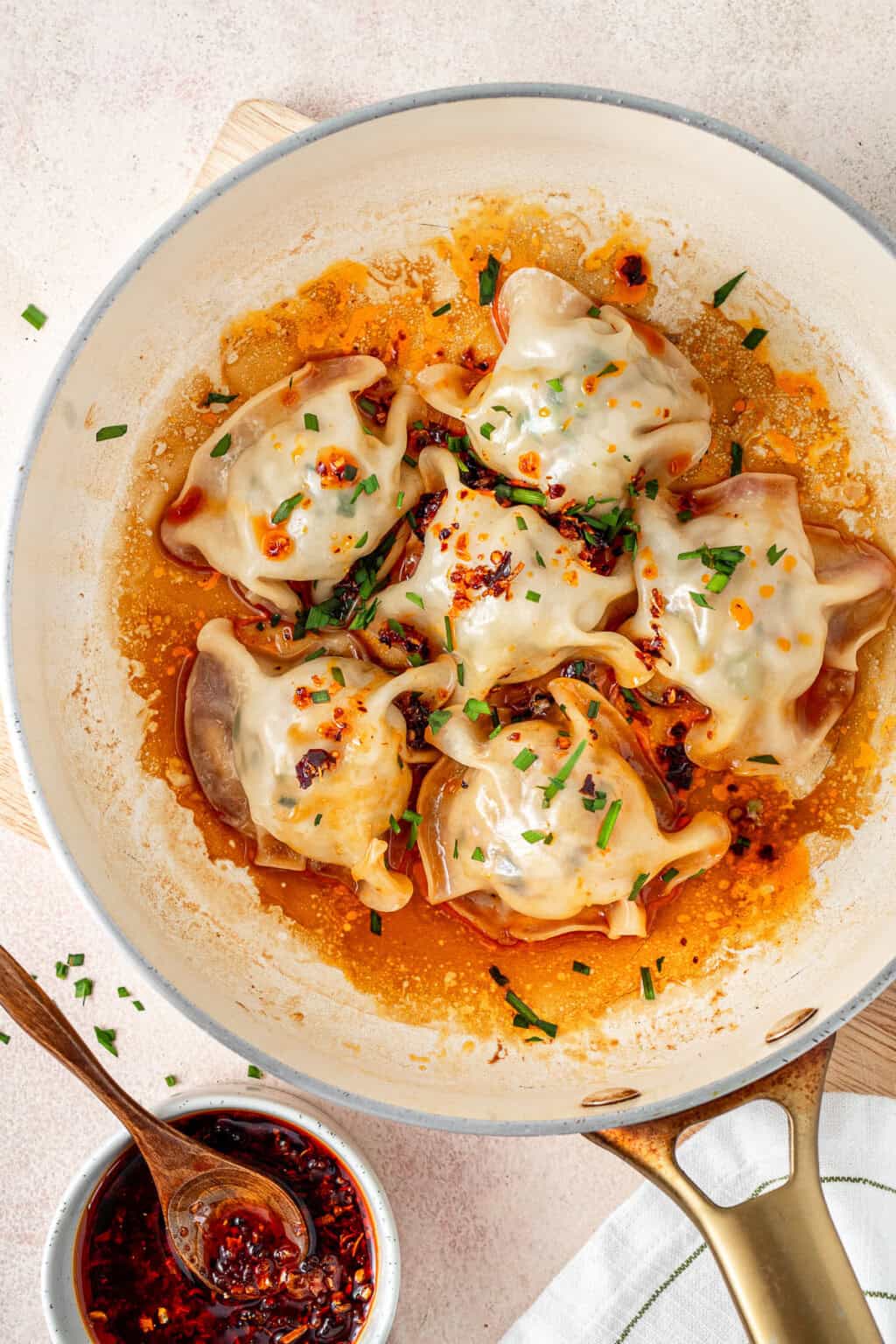 No Fold Dumplings (Viral TikTok Recipe!) - Eight Forest Lane